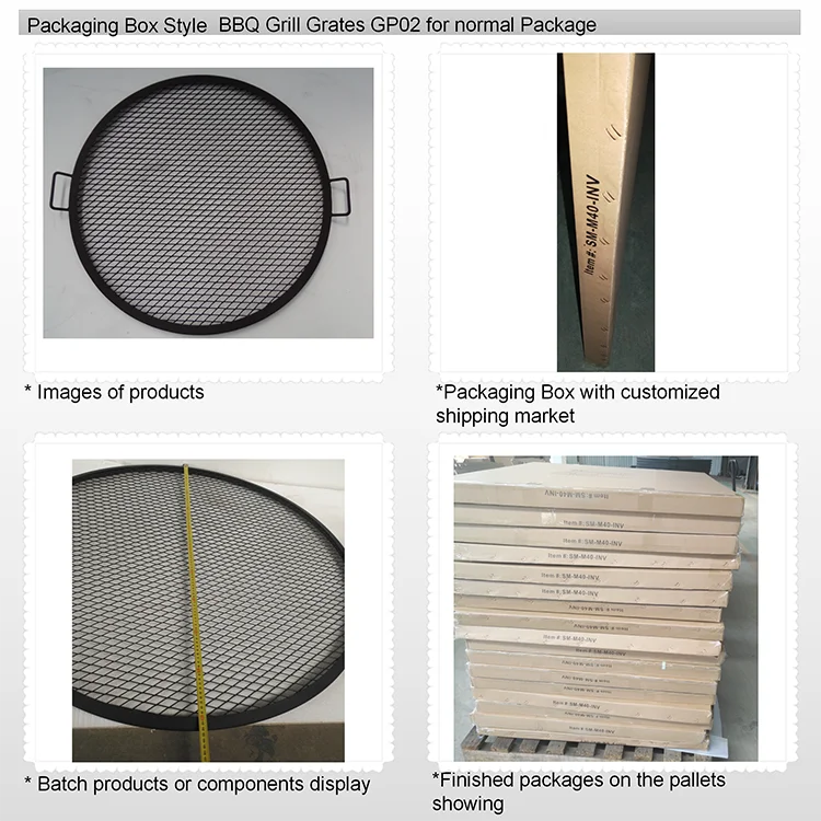 Height Adjustable Fire Pit Cooking Grate Grill for Camping Use