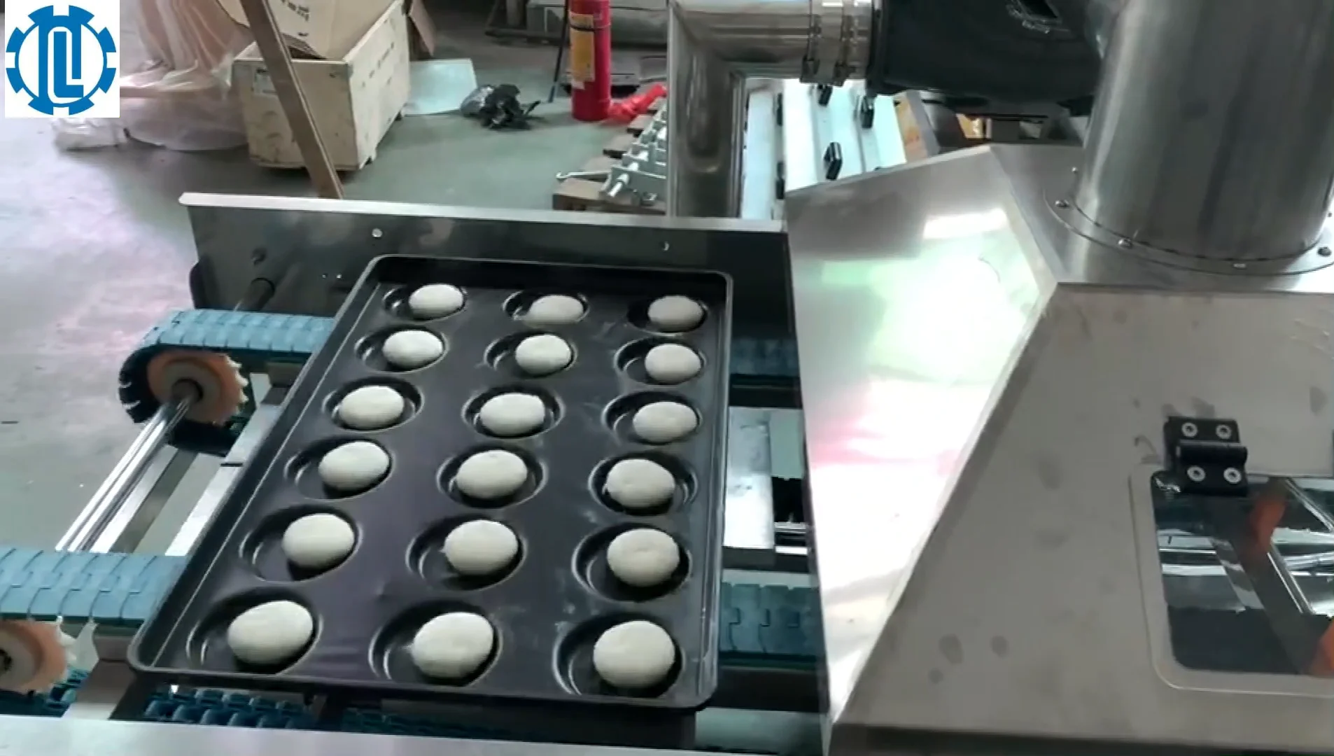 Burger Buns Moulder Automatic Bread Production Line Industrial Hamburger Hot Dog Making Machine ...