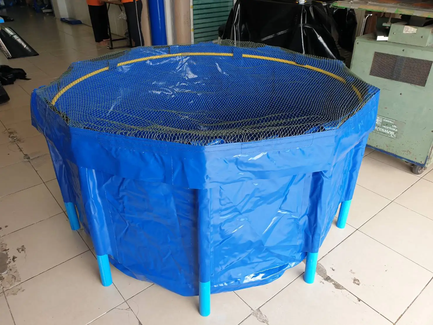 Pvc Foldable Commercial Aquaculture Fish Tank Coated Waterproof Pvc ...