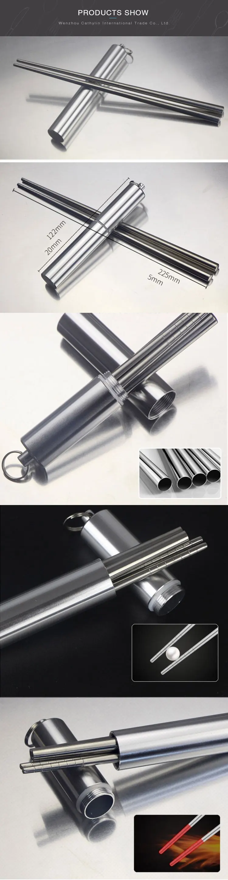 Retractable Stainless Steel Chopsticks - Perfect for Travel