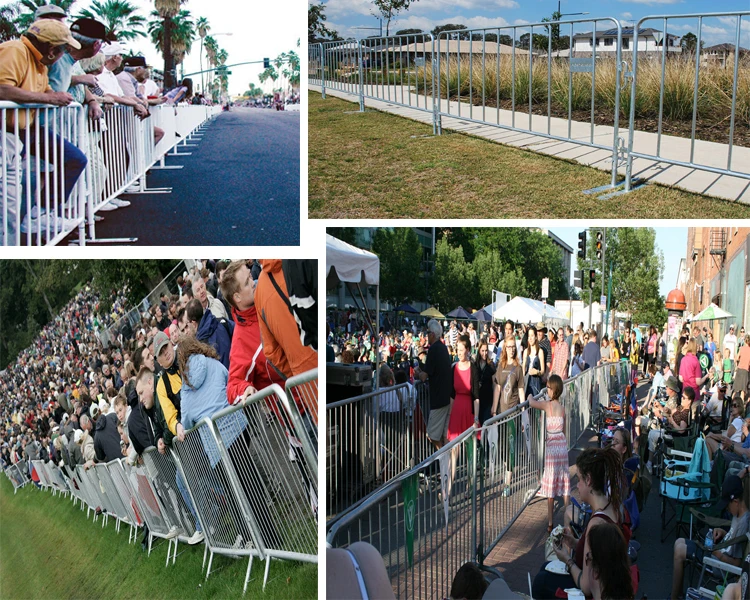 2.5mx1.1m Portable Galvanized Temporary Crowd Control Fence Panels