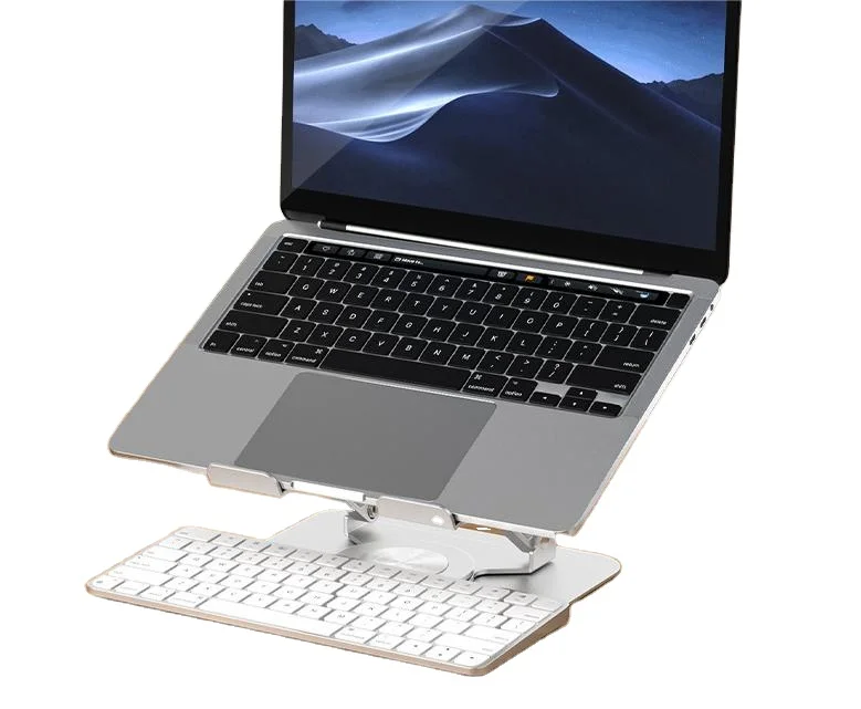 360-degree Rotating Laptop Stand Desktop Lift Folding Portable Aluminum ...