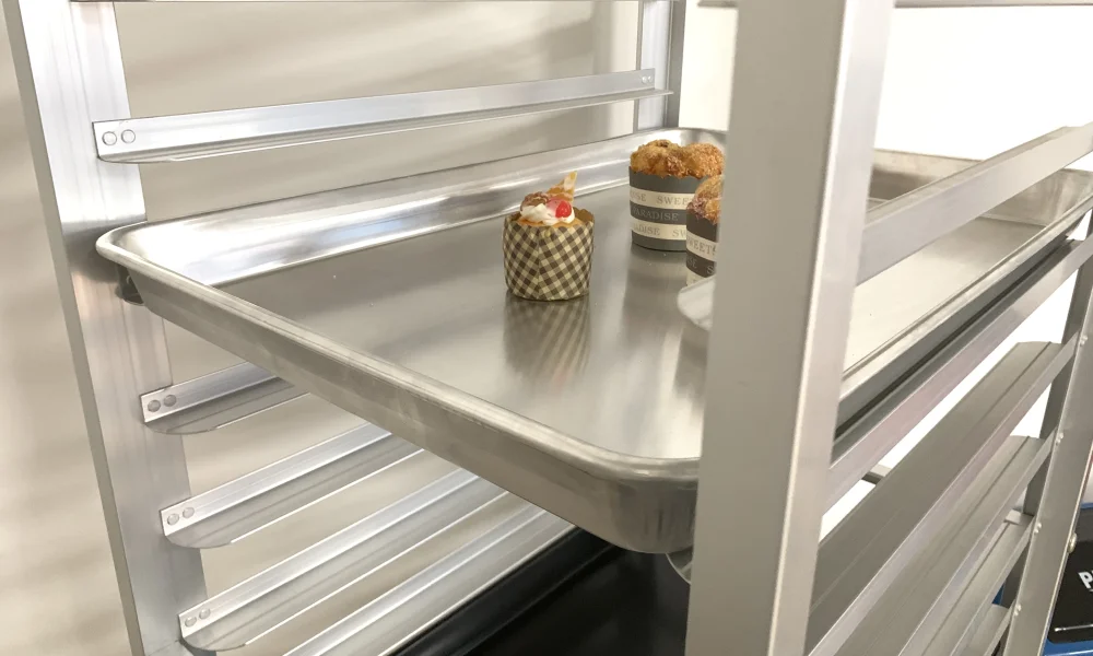 Heavy Duty Restaurant Aluminum Bakery Cart 9 / 15 / 18 Tiers Bread Cake ...