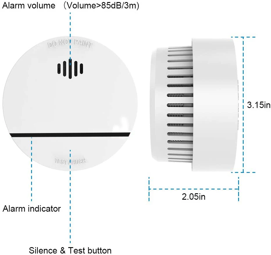 (en Vds Rohs Reach) Wireless Photoelectric Stand Alone Mini Smoke ...