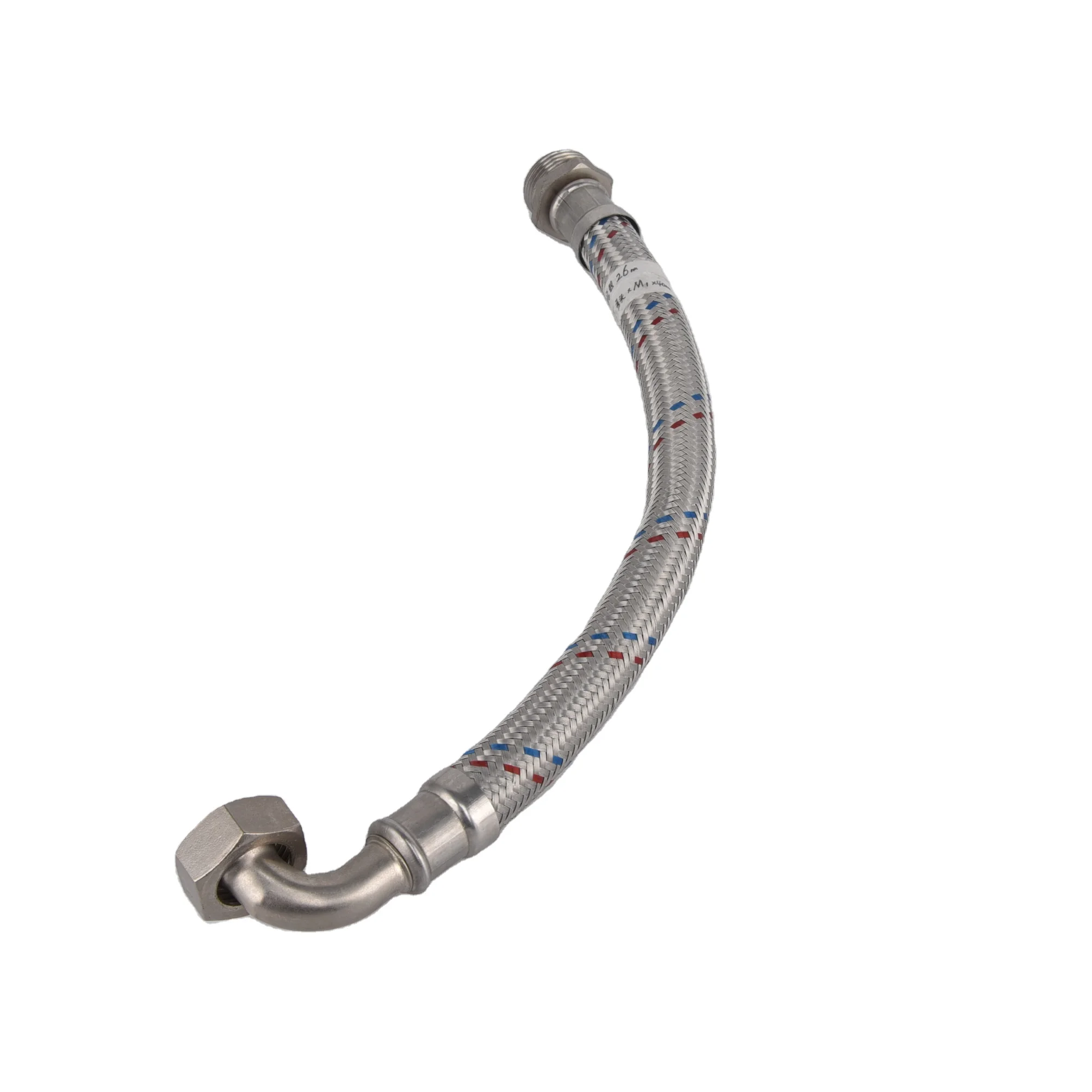 High Quality Red And Blue Line 90 Elbow Connector Hose Water Braided ...