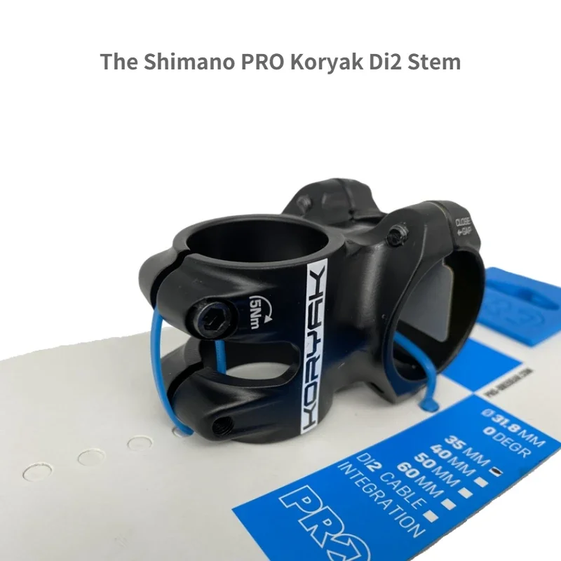 Shimano Pro Koryak Di2 Stem 0 Degrees +6/-6 Degrees 1-1/8 31.8mm 35/50/60/70/80/90/100 Stem ...