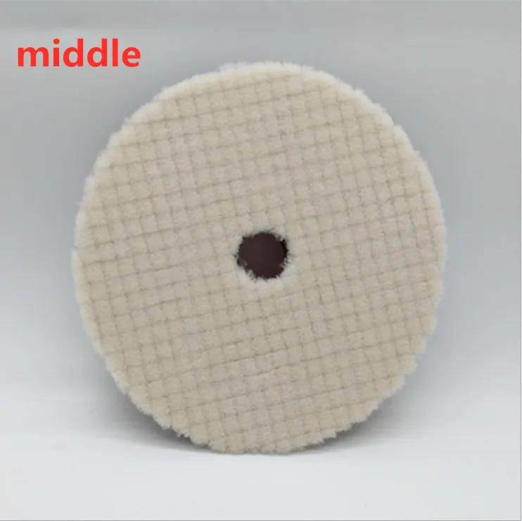 Short Hair Wool Buffing Pad, Wool Buffing Wheel for Heavy Cut for 3/4/5 ...
