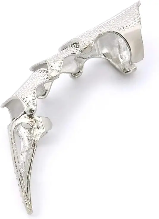 Punk Full Armor Knuckle Joint Claw Finger Ring Gothic Rock Hinged Ring ...