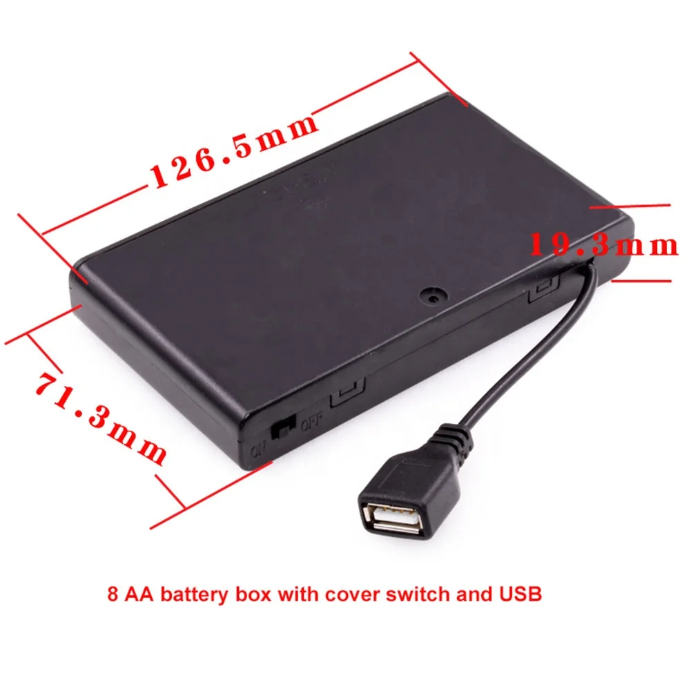 Taidacent AA Size Battery Box - Secure Storage Solution