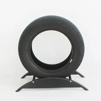 Metal Plastic Metal Mobile Tire Display Rack For Retail Single Tire ...