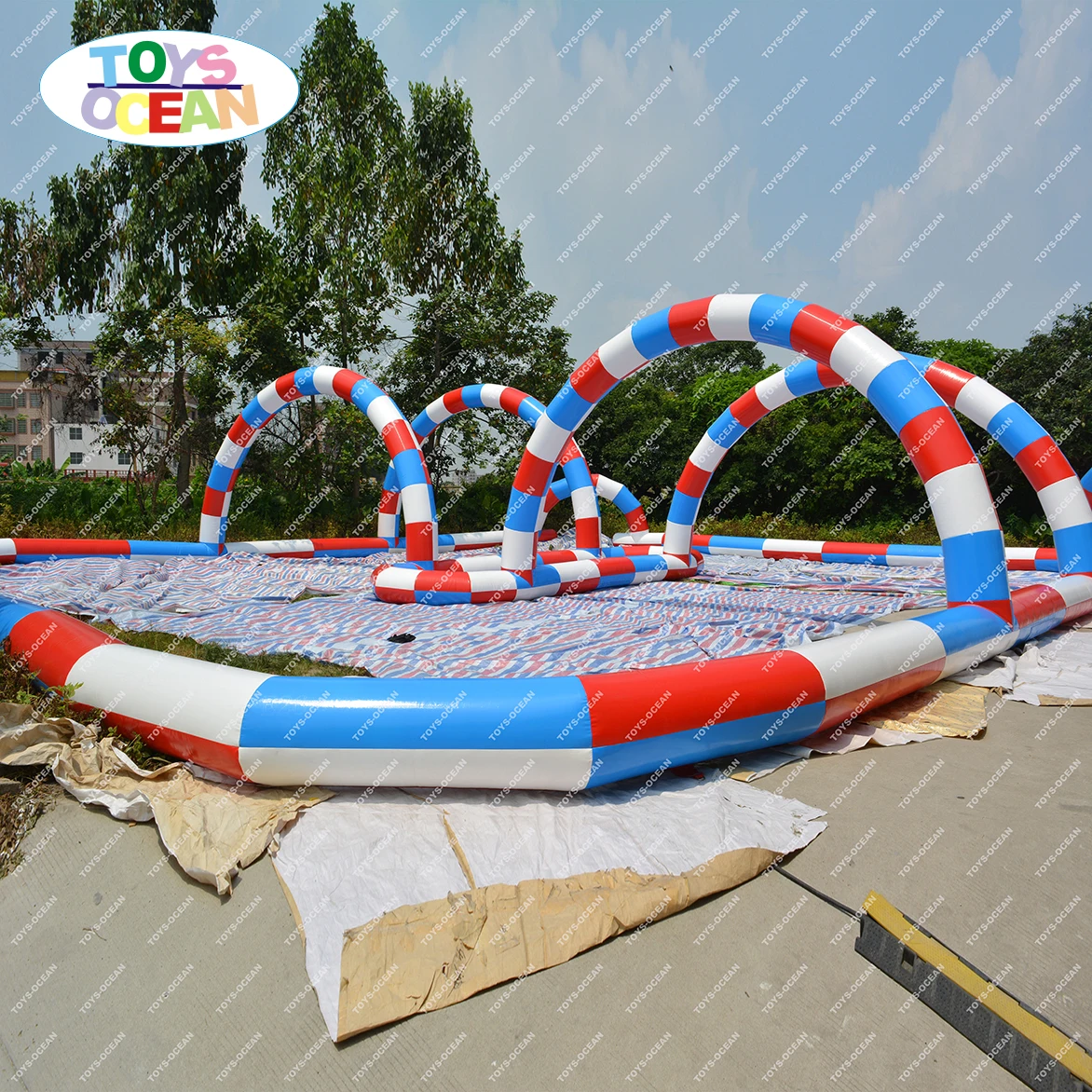 Inflatable Racking Track Inflatable Race Track Go Kart Racing - Buy ...