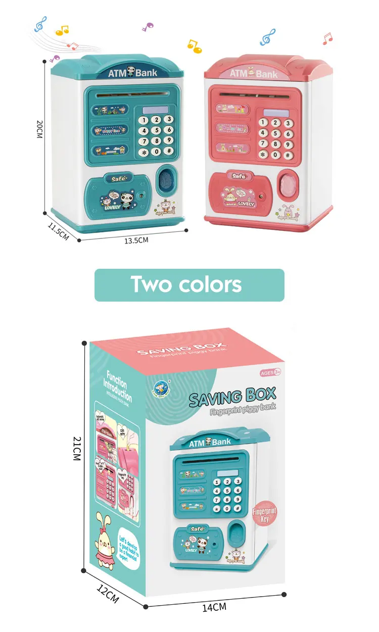 Novelty Design Money Saving Box For Kids Electronic Atm Bank Coin Bank ...