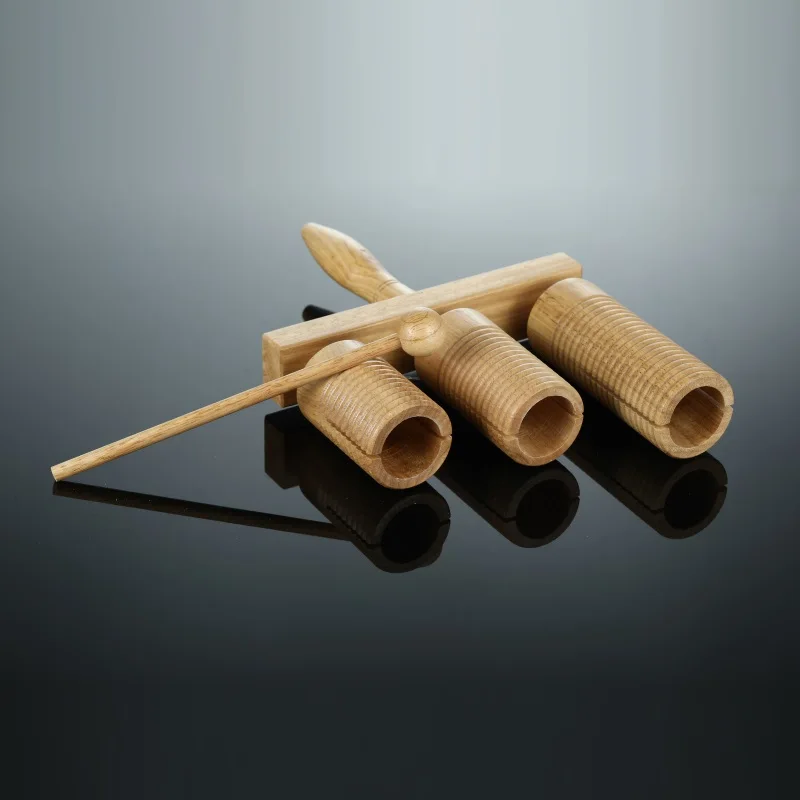 Percussion Musical Instruments Wood Agogo Wooden Children Toys Three ...