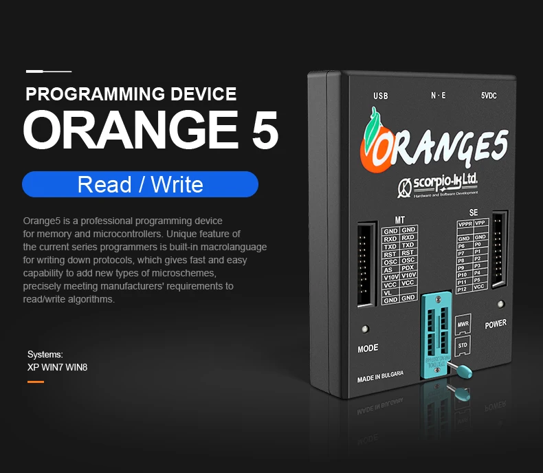 Oem Orange5 Professional Chip Tuning Programmer With Full Adapters Hardware Enhanced Version ...