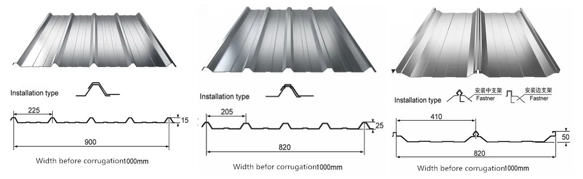 3mm Thick Prepainted Gi / Ppgi / Ppgl Color Coated Corrugated Roofing ...