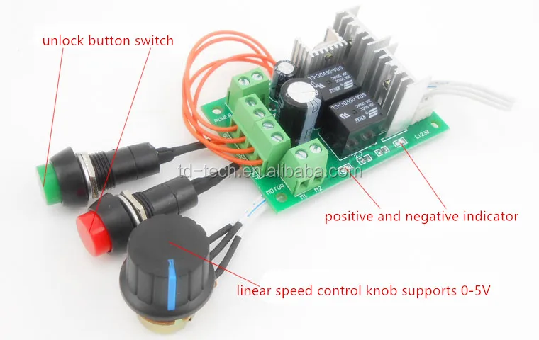 12V Rheostat for DC Motor Speed Control - Positive & Negative