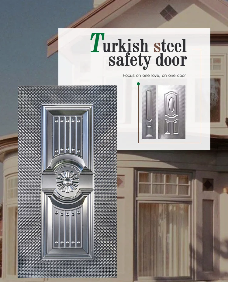 Steel Door Skin - Embossed Galvanized Sheet Metal Security