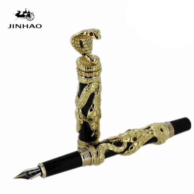 Jinhao Snake 3D Cobra Advanced Writing Black Refill Ball Pen