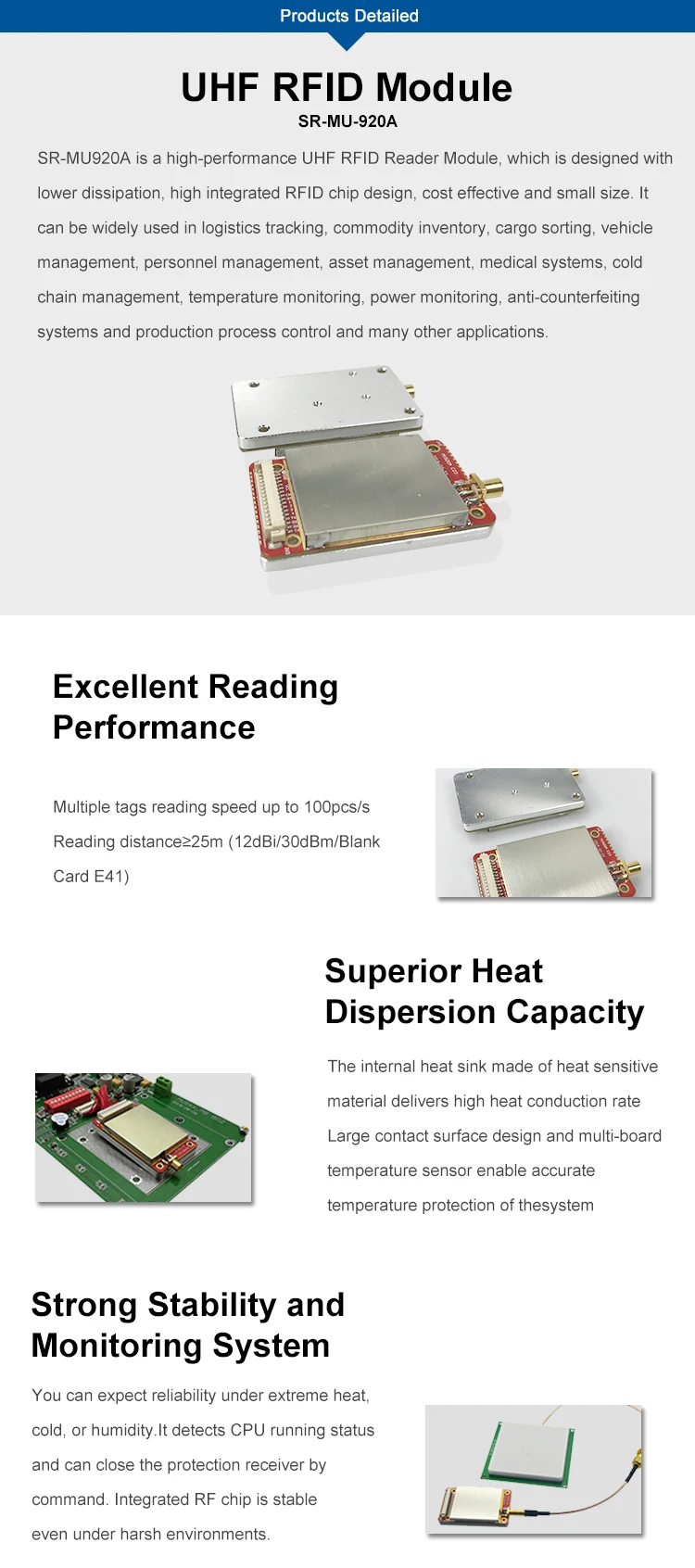 860-960mhz UHF RFID Reader Module - High Performance & Custom Support