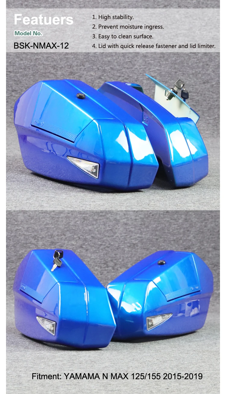 Factory Saddle Boxes Nmax Motorcycle Side Box Case For Yamaha N Max 125 ...