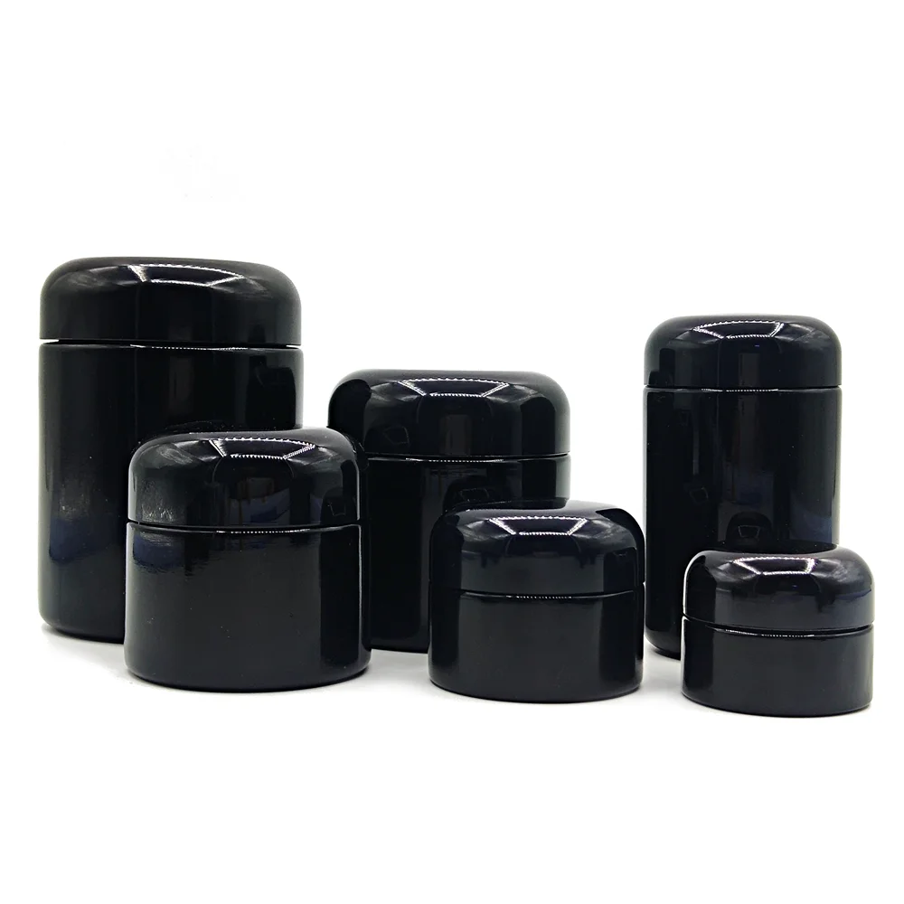 Hot Sale 5g10g15g30g50g60g100g120g200g250g Dark Violet Uv Glass Jar ...