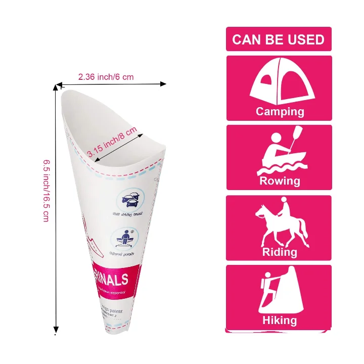 Female Factory Disposable Paper Urinal Females Pee Device Outdoor ...