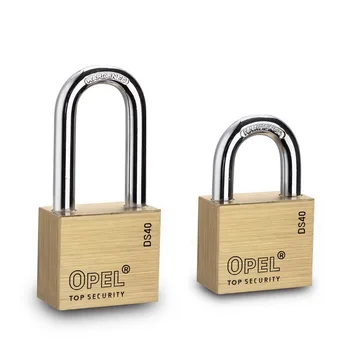 Top Security Short Shackle Square Brass Copper Uncuttable Padlock With ...