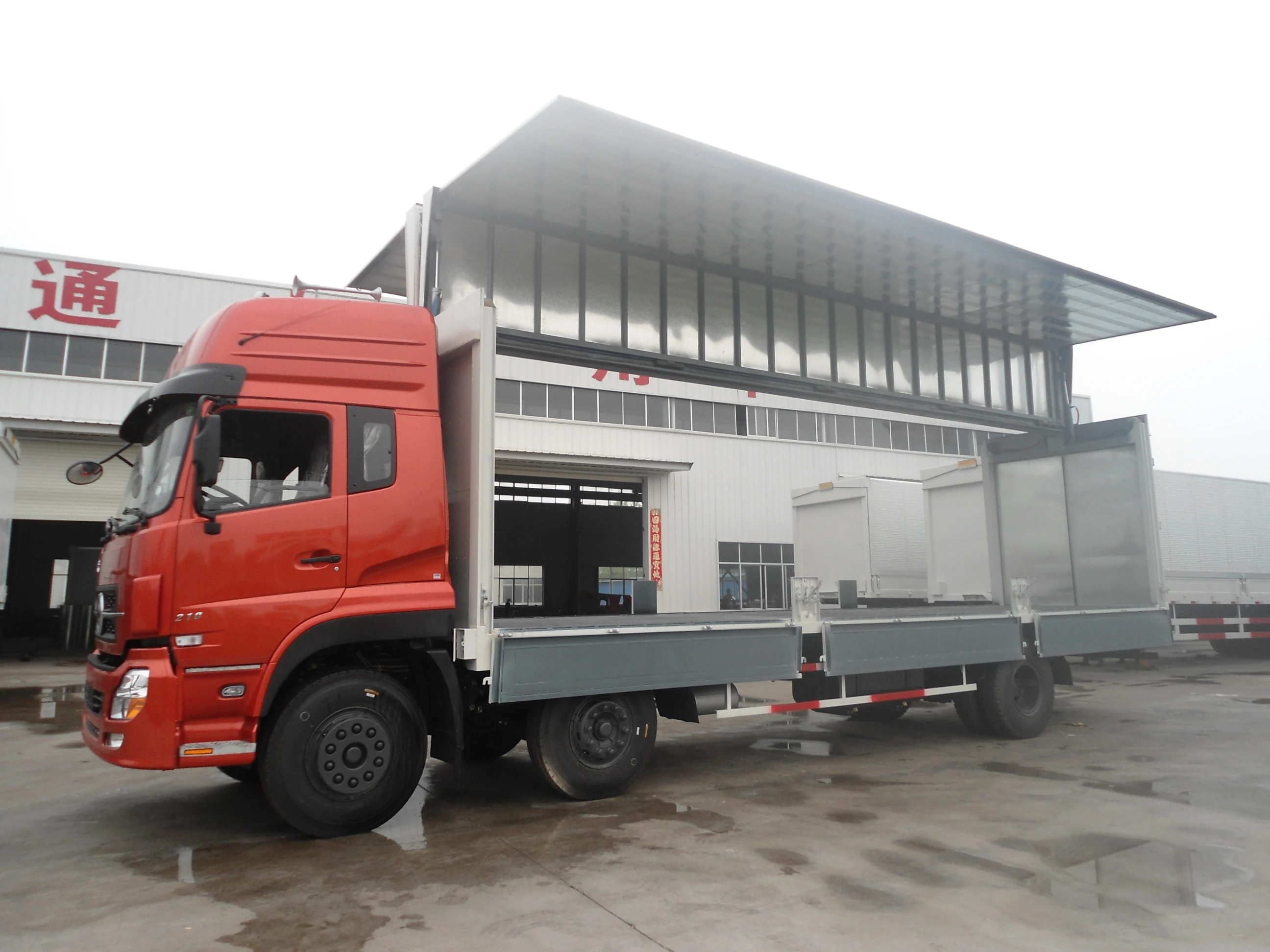 Wing Opening Truck Body,Wing Open Box Van Cargo Body - Buy Wing Open ...