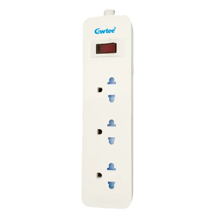 Multifunctional Thailand Universal 3-way White Power Strip Red Switch ...