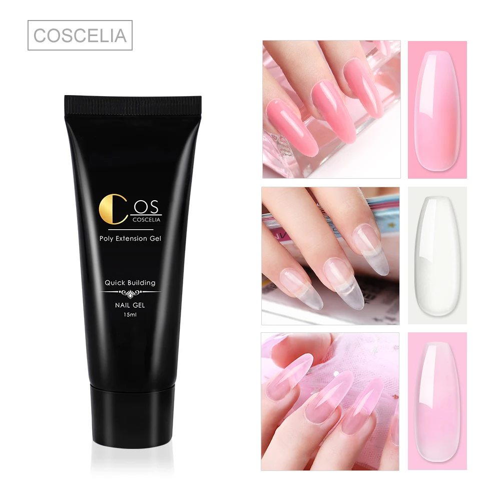 Coscelia Complete Poly Gel Nail Kit Polly Gel Nail Kit Uv Builder Poly ...