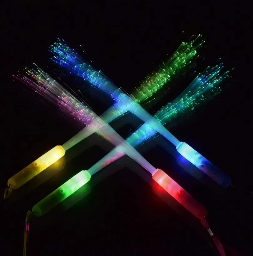 Glow Sticks LED Light up Fiber Optic Wands for Parties