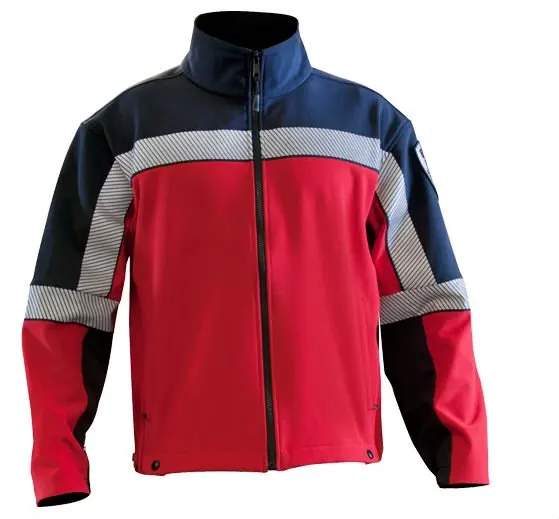 High Visibility Outerwear Colorblock Softshell Fleece Jacket - Buy ...