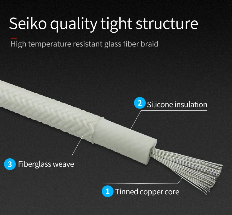 Flexible Silicone Insulated Wire High Temperature Wire 250c Fire ...