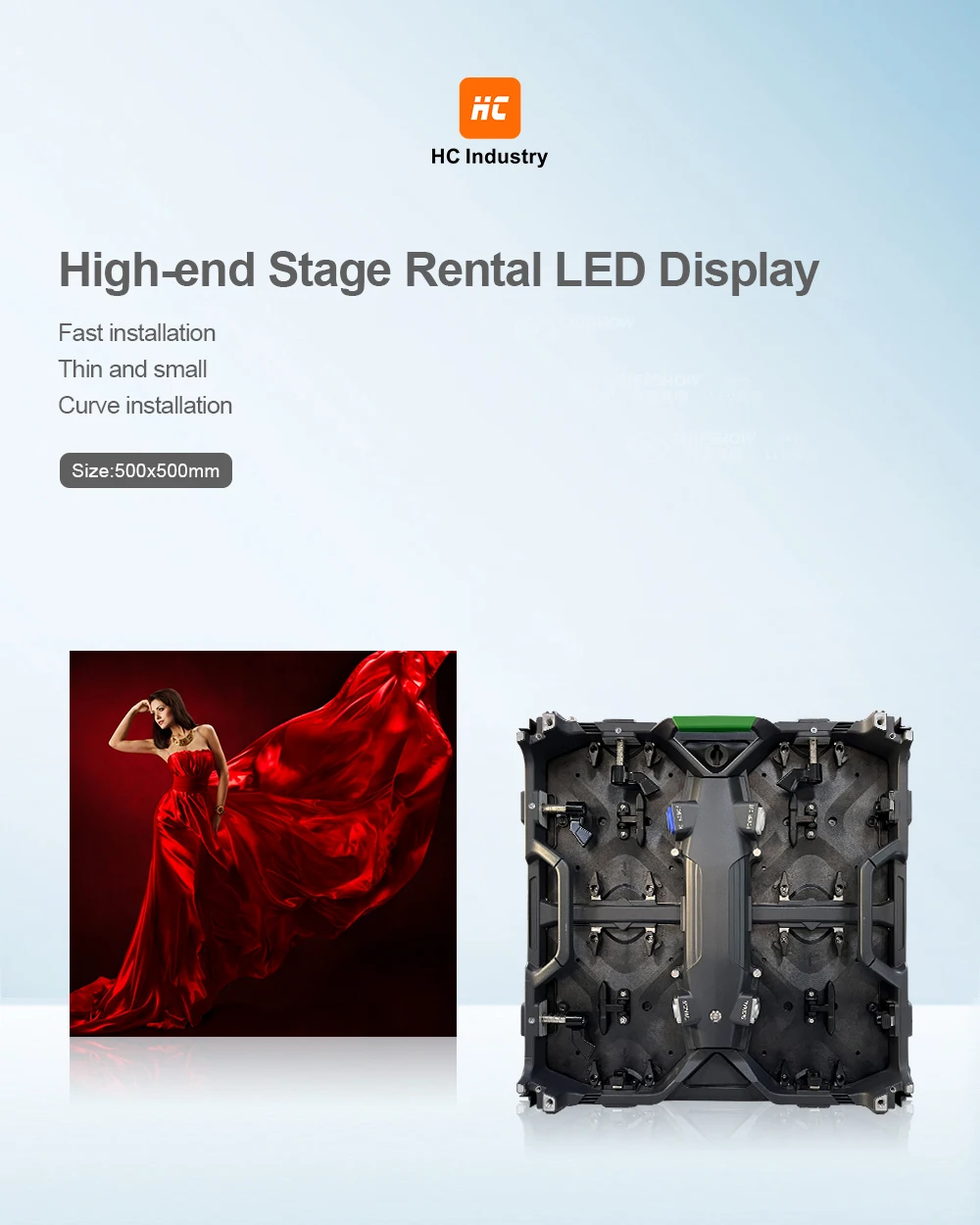 500x500mm Indoor Giant Stage Background Led Video Wall P2.6 P2.9 P3.91 ...