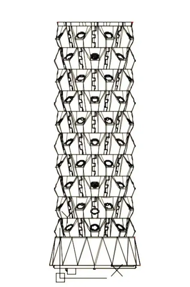 Vertical Farming Tower - Efficient Hydroponic Growing