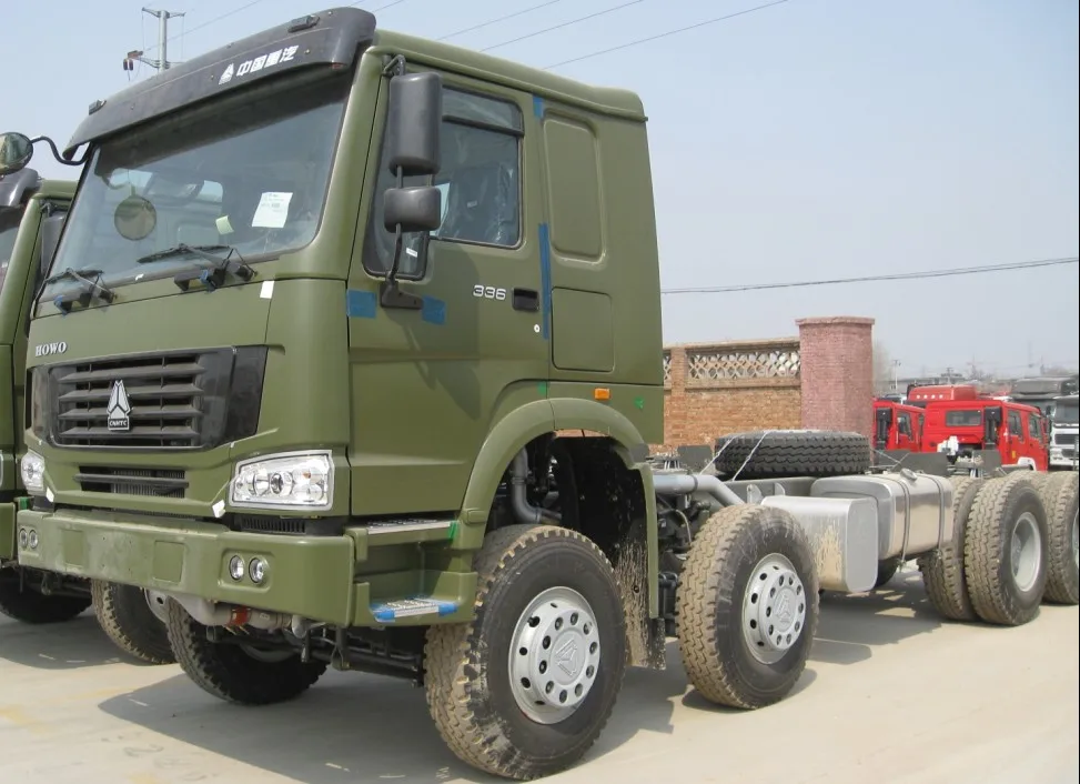 Howo 8x8 All-wheel Drive Vehicle Heavy Cargo Truck Euro Iii Engine ...