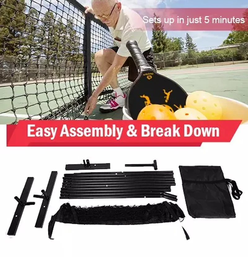 Procourt Pickleball Net - 22ft Regulation Pickleball Nets On Wheels ...