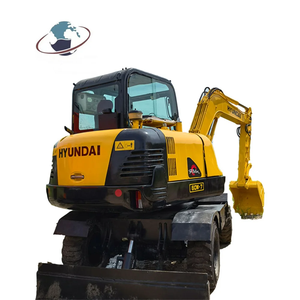 Original Used Hyundai R60w-9s Wheeled Excavator Hyundai R60 9 R60w ...