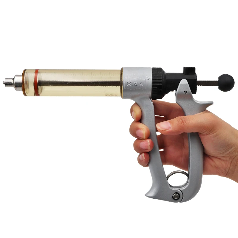 25ml 50ml Semi Automatic Continuous Vaccine Injection Syringe Reusable Veterinary Livestock ...