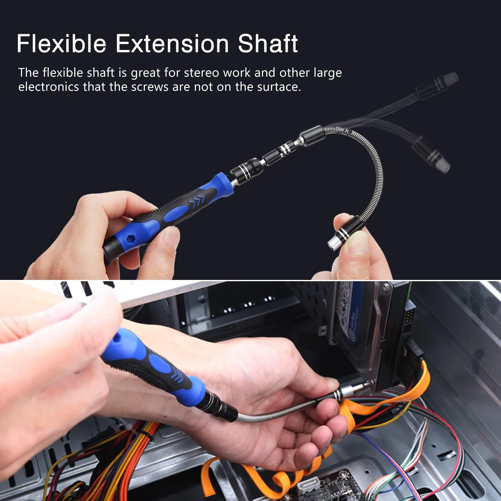 60 in 1 Precision Screwdriver Kit 56 Bits Screwdriver Set Magnetic ...