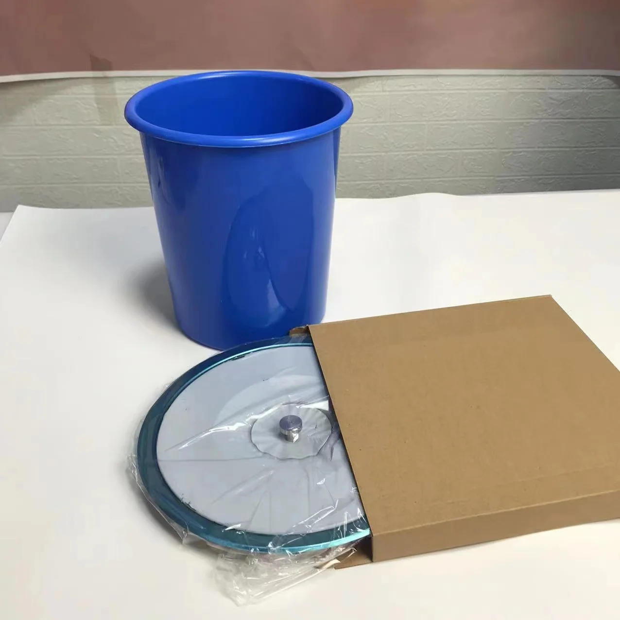 Kitchen Cabinet Waste Bin Countertop Dustbin Built-in Trash Can Conceal ...