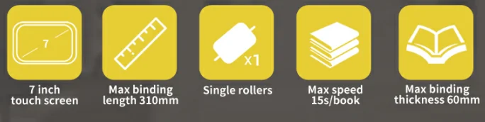 T60-a4 High Quality Automatic Perfect Glue Book Binding Machine Glue ...