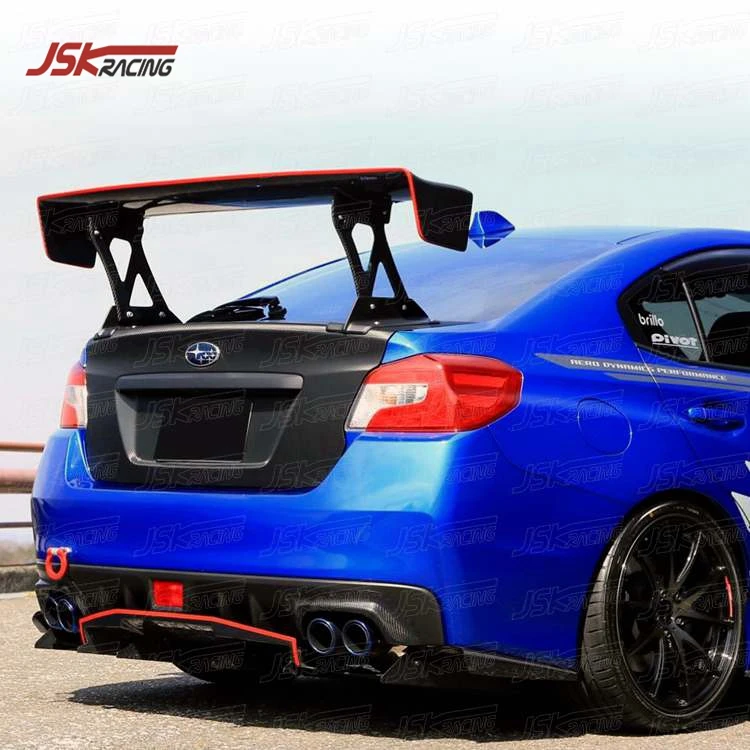 VA Style Carbon Fiber Rear Spoiler Wing for Subaru Impreza 11 VAB VAF ...