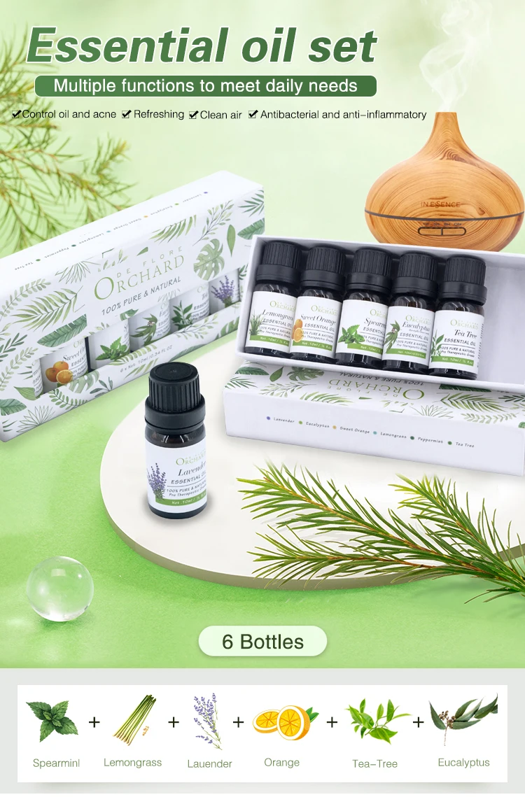 MSDS Certified Multi-Function Aromatherapy Essential Oil Set