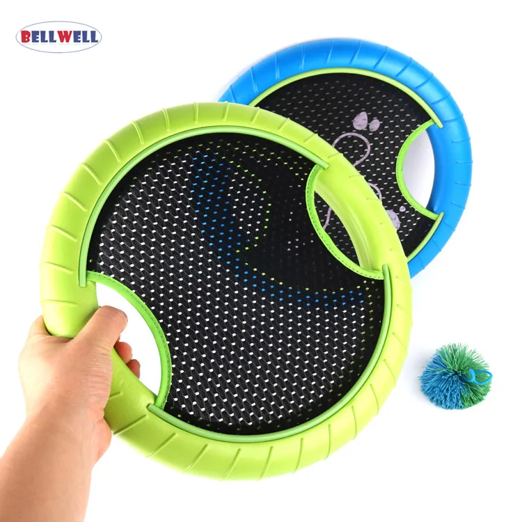 Bellwell Portable Mini Hand Trampoline Paddle Ball Set