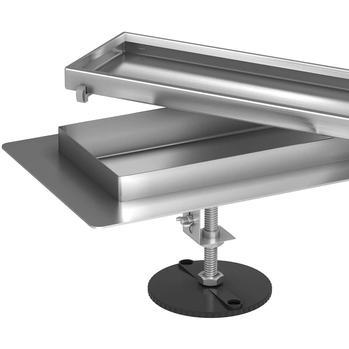 Custom Bathroom Concealed Linear Drain SS304 Channel Stainless Steel ...