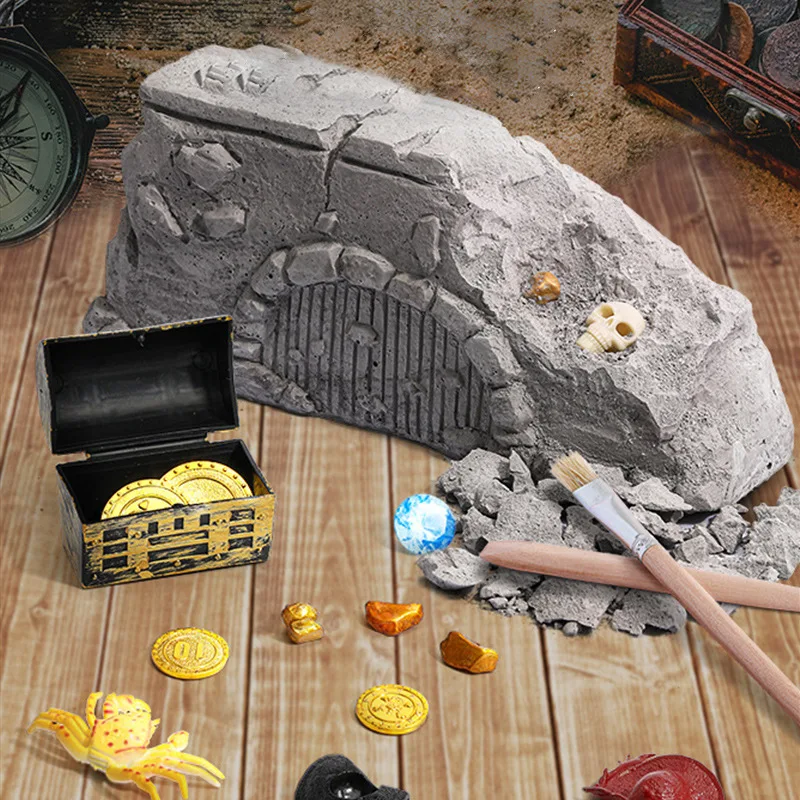 Pirate Treasure Archaeological Dig For Boys Educational Toys For Kids ...