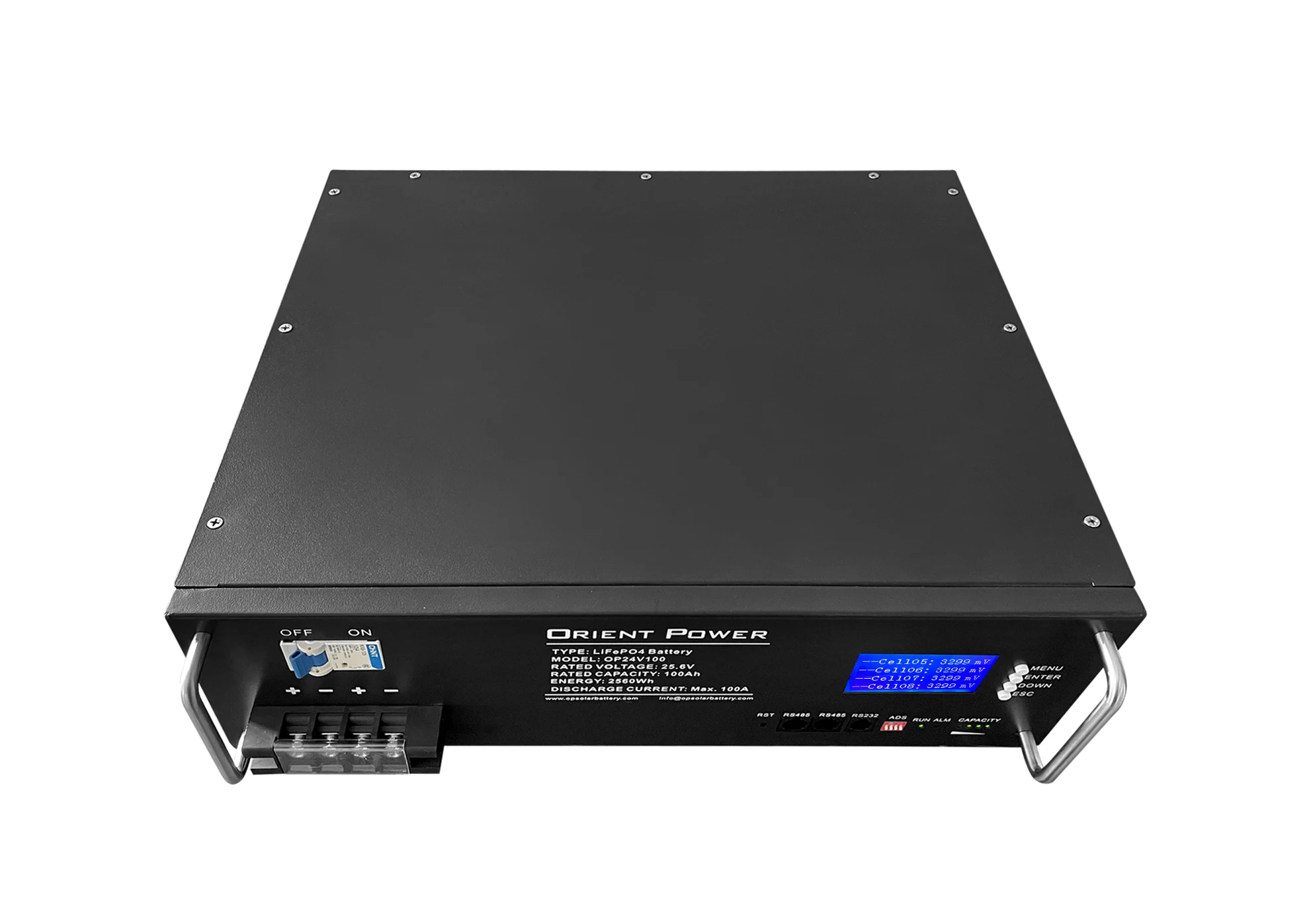 Bateria de rack de servidor de lítio de 24v 100ah, com célula de ...