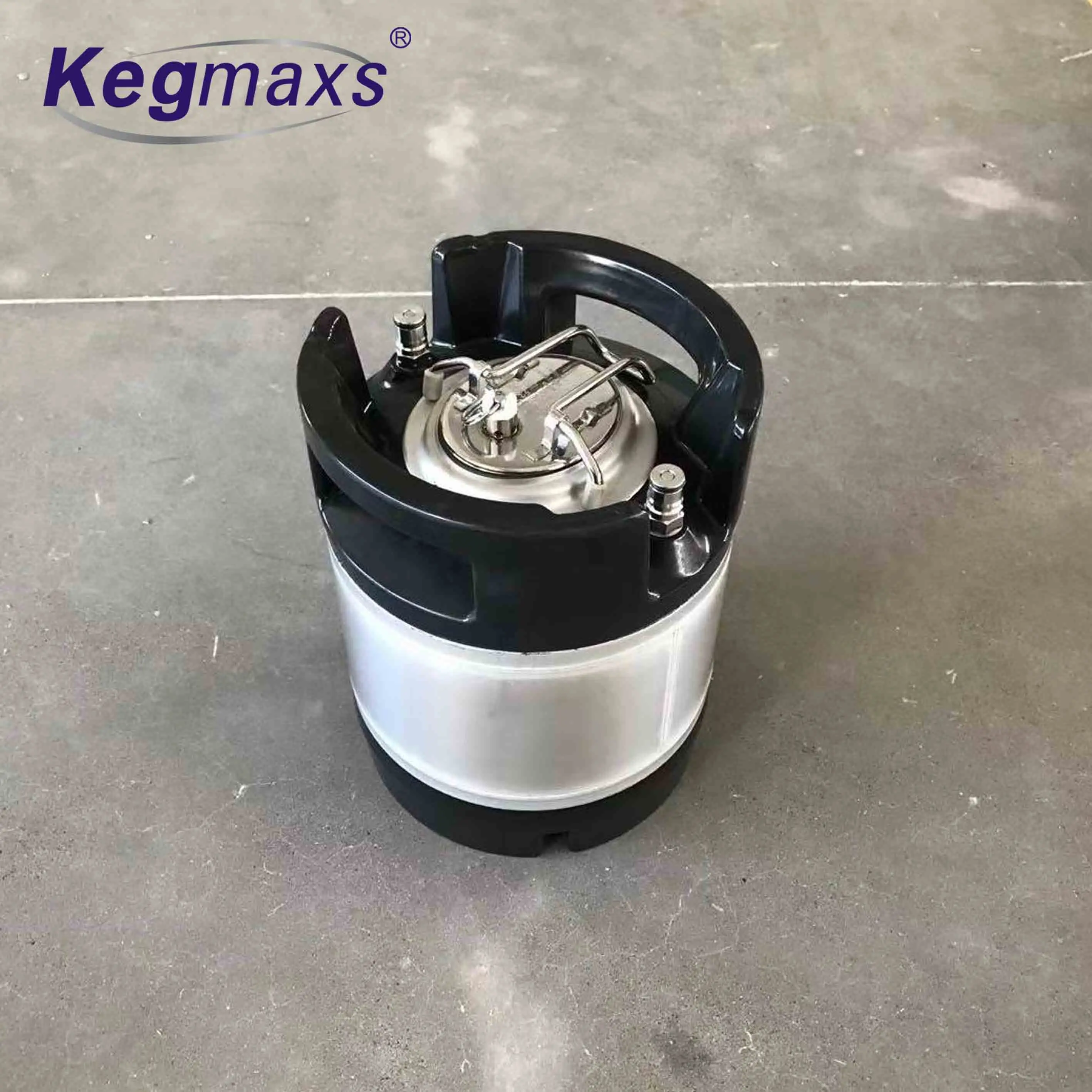 Kegmaxs 6.5 Liter 304 Stainless Steel Corny Keg - NSF Certified