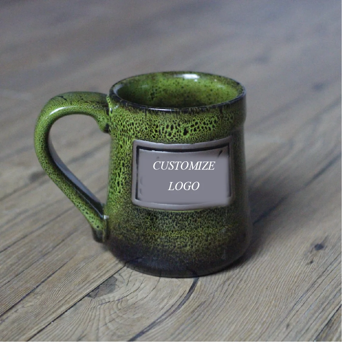 Custom Ceramic Beer Mugs with Embossed Logo - 20oz Capacity
